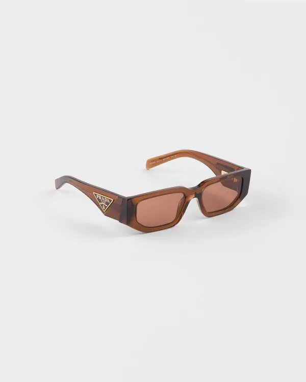 Prada Sunglasses With Logo - Chocolate Brown Lenses