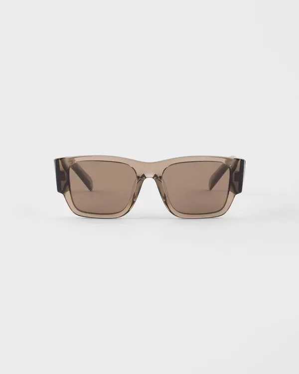 Prada Sunglasses With Triangle Logo - Lenses Color Earth