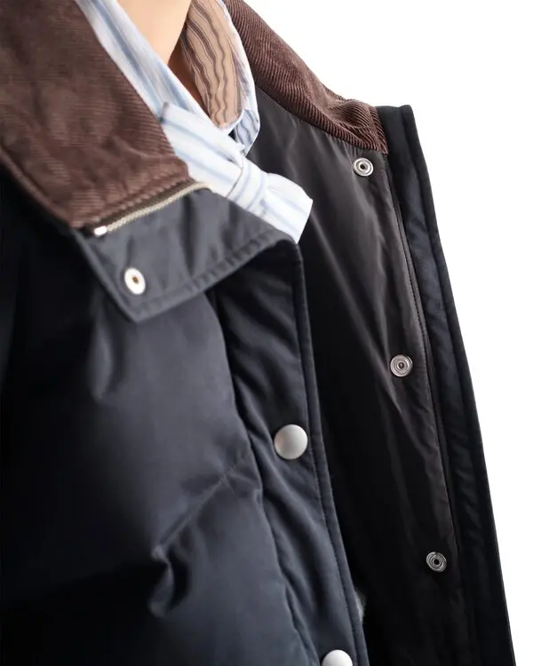 Prada Cropped Compact Poplin Down Jacket