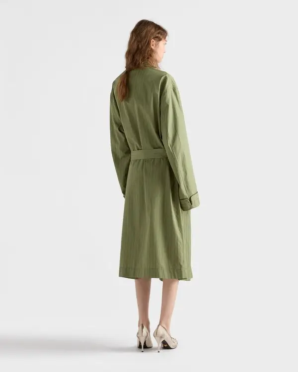 Prada Cotton Robe - Ivy Green