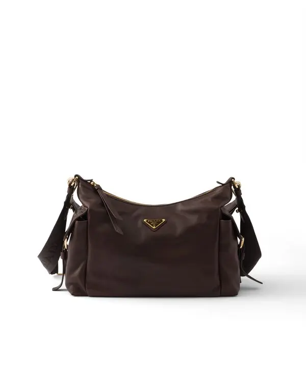 Prada Nappa Leather Shoulder Bag - Brown