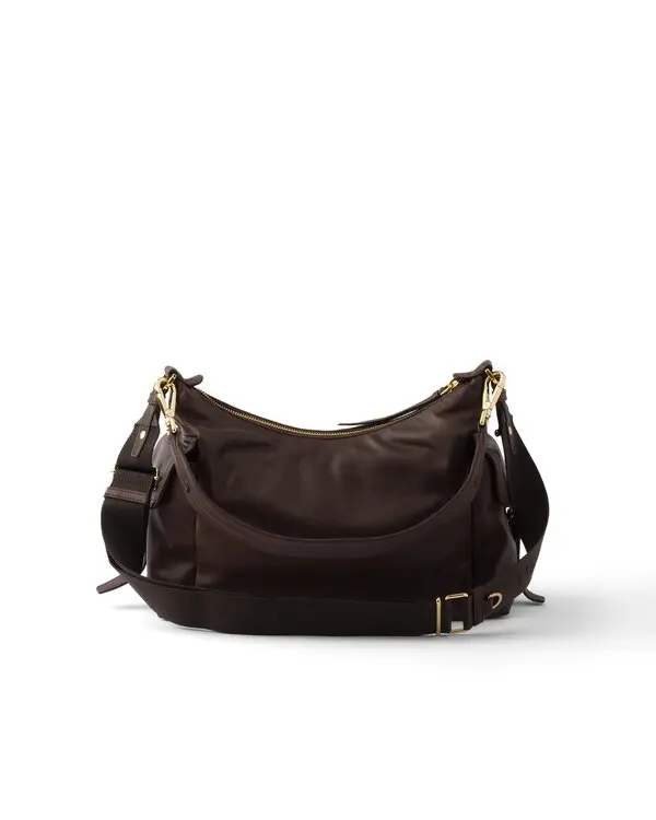 Prada Large Nappa Leather Bag - Brown