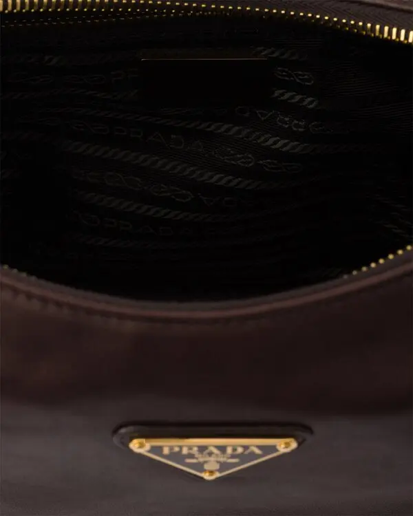 Prada Large Nappa Leather Bag - Brown