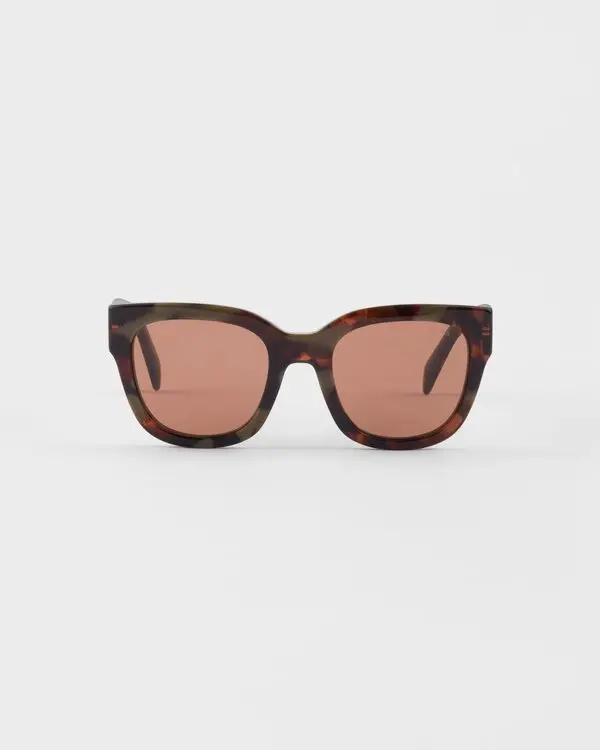 Prada Sunglasses With Logo - Chocolate Brown Lenses