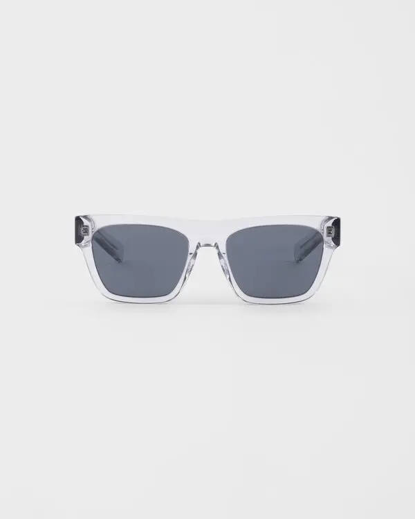 Prada Logo Embellished Sunglasses - Graphite Lenses