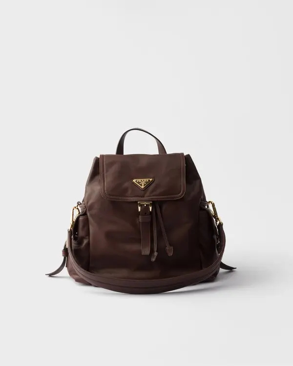 Prada Explore Medium Nappa Leather Backpack - Sienna