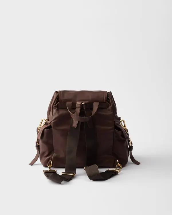 Prada Explore Medium Nappa Leather Backpack - Sienna