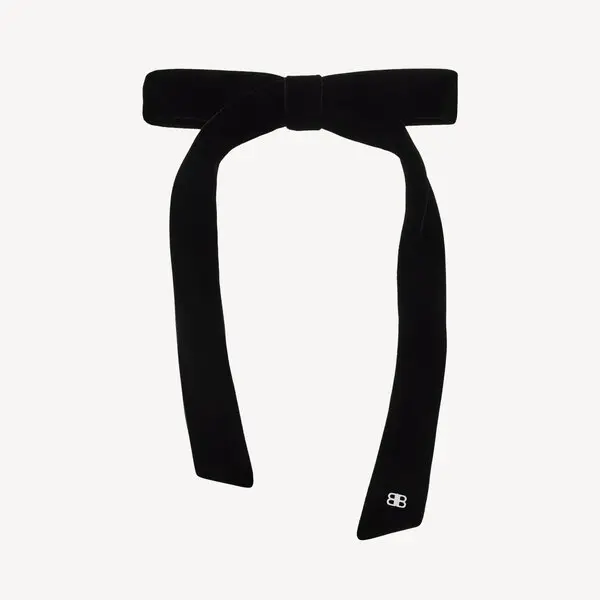 Balenciaga Holli Thin Hair Bow - Black