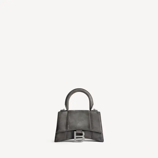 Balenciaga Hourglass Xs Handbag - Grey