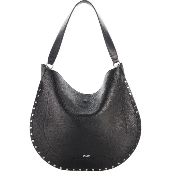 Isabel Marant Oskan Studded Leather Hobo Bag
