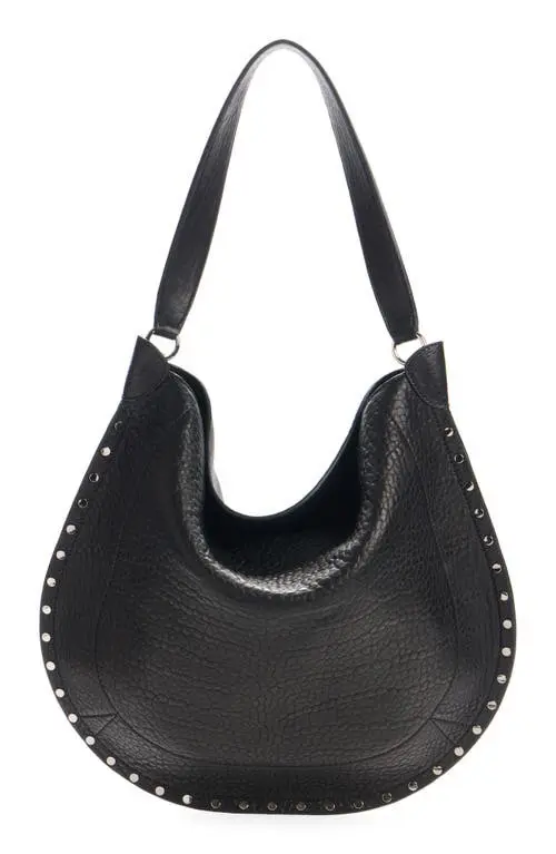 Isabel Marant Oskan Studded Leather Hobo Bag
