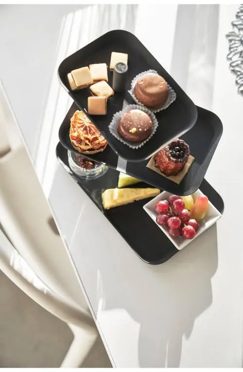YAMAZAKI Tower Three-tier Steel Serving Stand