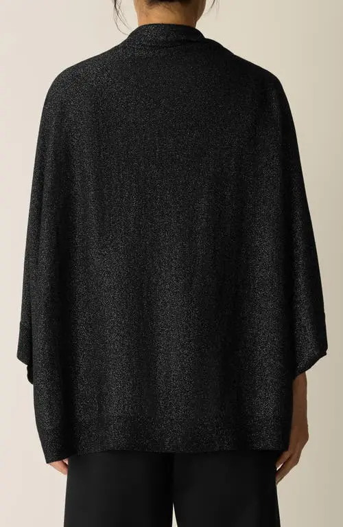 Eileen Fisher Metallic Merino Wool Blend Wrap