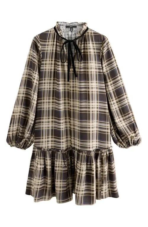 NEXT Printed Long Sleeve Mini Dress
