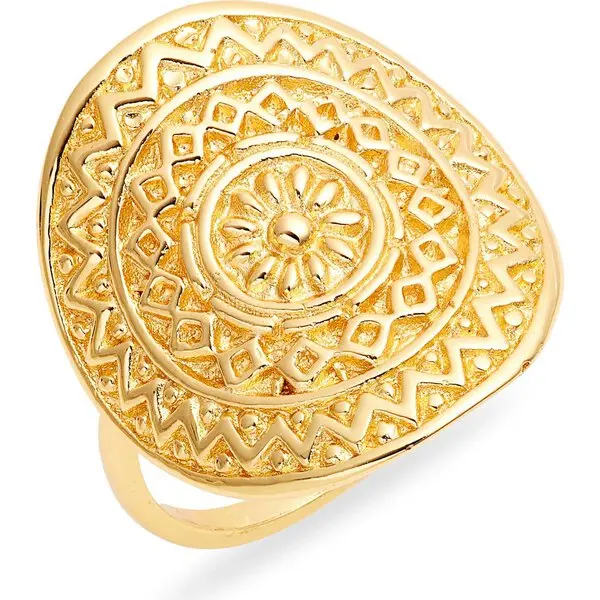 KIARA BY KI-ELE Fez Mandala Ring - Gold