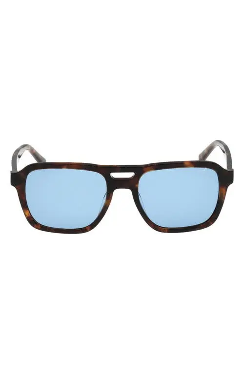 Abercrombie 55mm Navigator Sunglasses - Dark Havana/blue