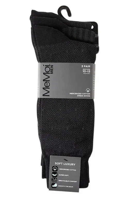 MEMOI Assorted 3-pack Dress Socks