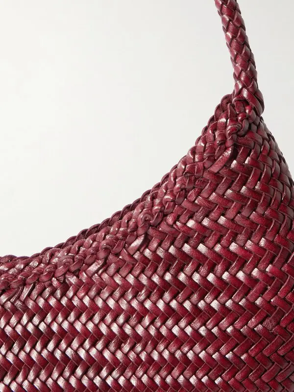 Dragon Diffusion Nova Luna Woven Leather Shoulder Bag