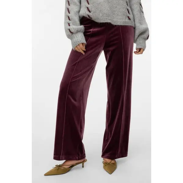 Vero Moda Shanna Pintuck Velvet Pants