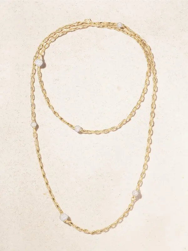 David Yurman Dy Madison Diamond Chain Necklace - Gold