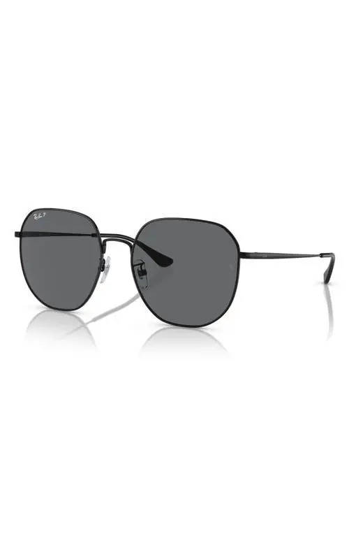 Ray-ban 60mm Polarized Round Sunglasses