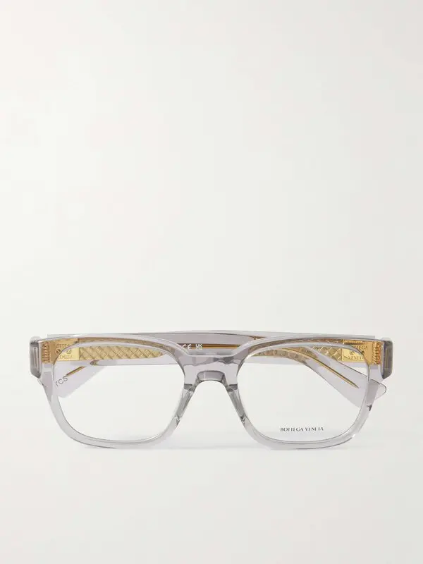 Bottega Veneta D-frame Recycled-acetate And Gold-tone Optical Glasses