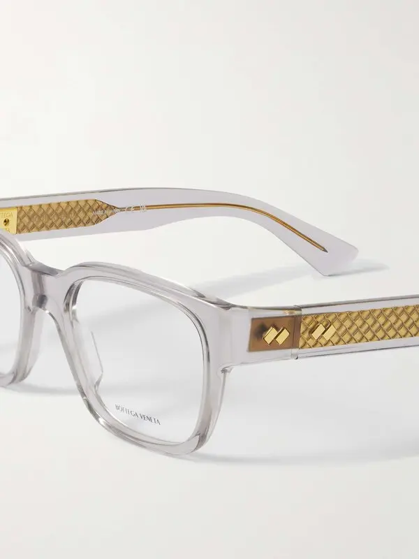 Bottega Veneta D-frame Recycled-acetate And Gold-tone Optical Glasses