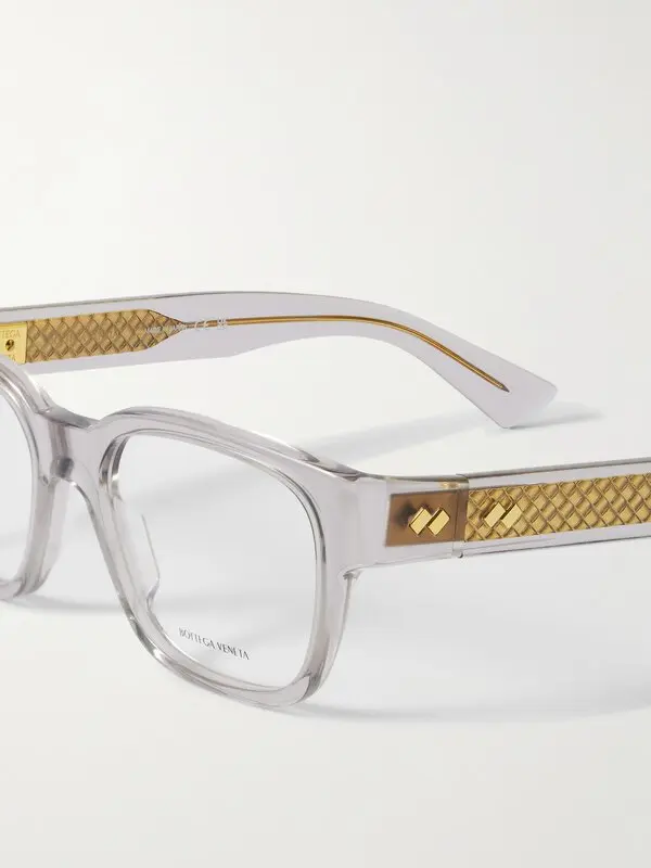 Bottega Veneta D-frame Recycled-acetate And Gold-tone Optical Glasses