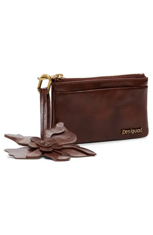 Desigual Faux Leather Zip Wallet