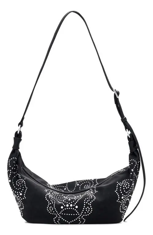 Desigual Studded Faux Leather Shoulder Bag