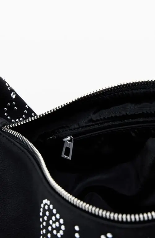 Desigual Studded Faux Leather Shoulder Bag