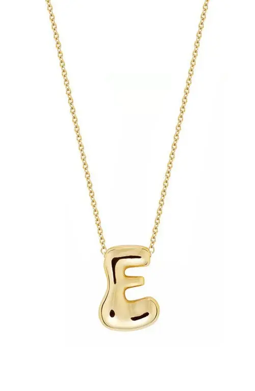 JANE BASCH DESIGNS Puffed Initial Pendant Necklace - Gold - E