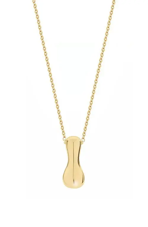 JANE BASCH DESIGNS Puffed Initial Pendant Necklace - Gold - I