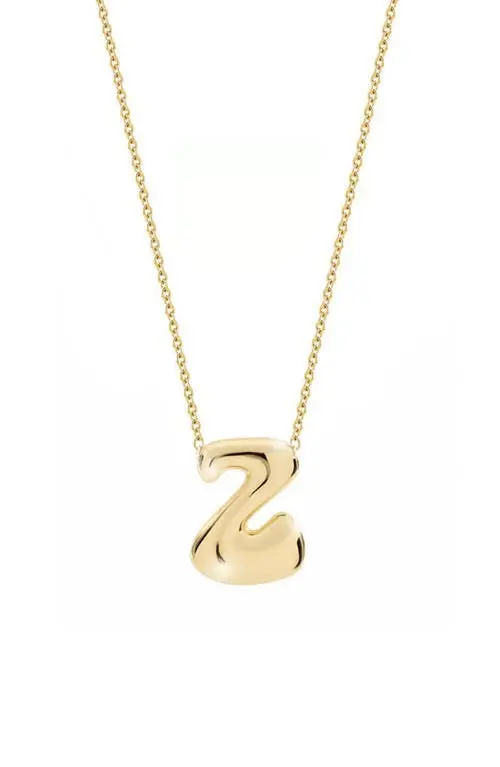JANE BASCH DESIGNS Puffed Initial Pendant Necklace - Gold - Z