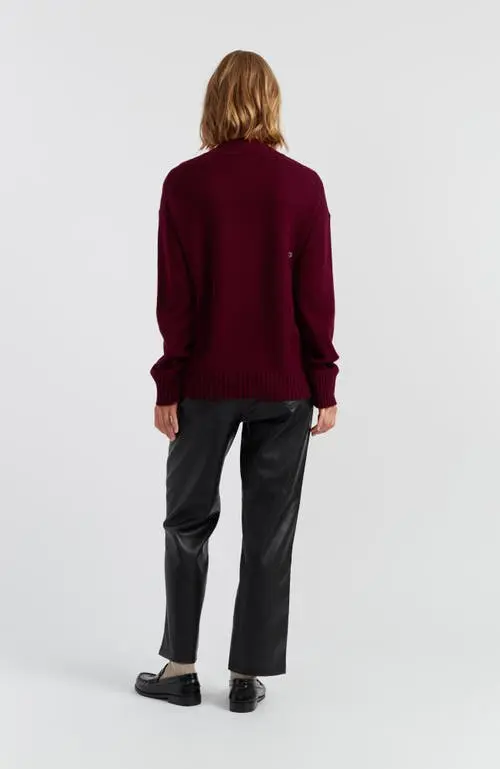 Chinti & Parker Wool-cashmere Snoopy Sweater - Claret