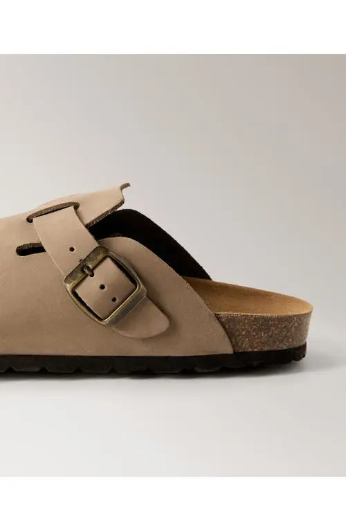Mango Leather Clogs - Light/pastel Brown