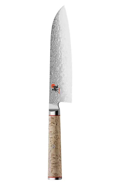 MIYABI Birchwood 7-inch Santoku Knife - Stainless Steel