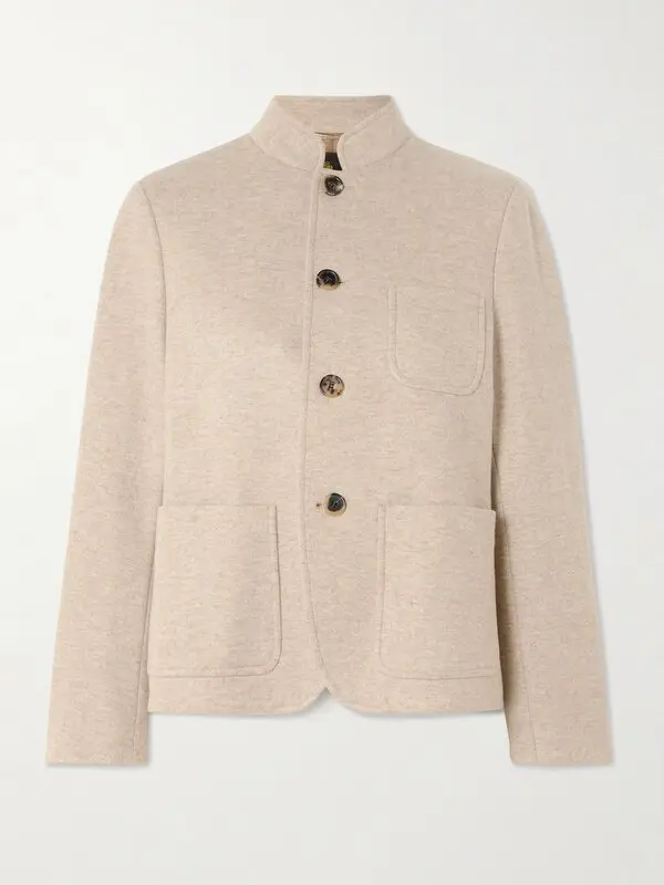 Loro Piana Mini Spagna Cashmere-blend Jacket - Neutrals