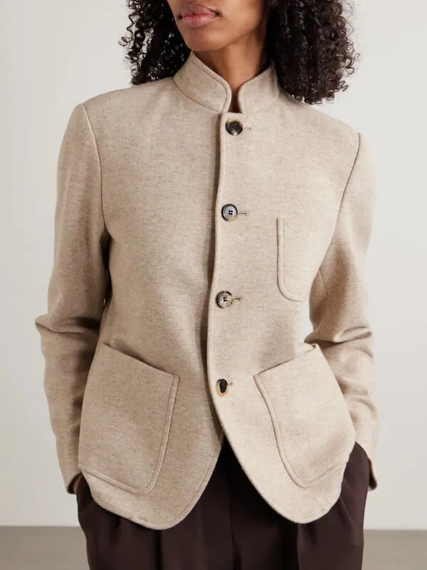 Loro Piana Mini Spagna Cashmere-blend Jacket - Neutrals
