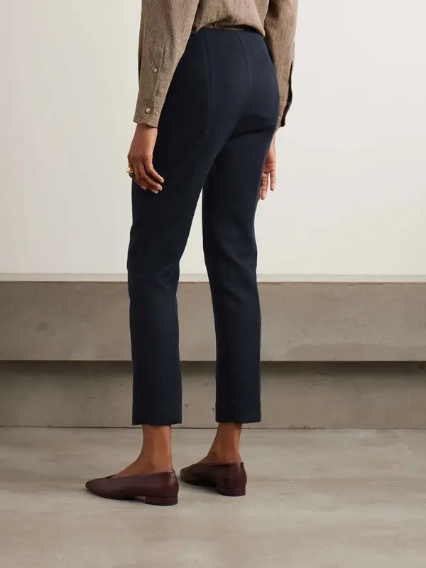 Loro Piana Ralph Pleated Cashmere Straight-leg Pants