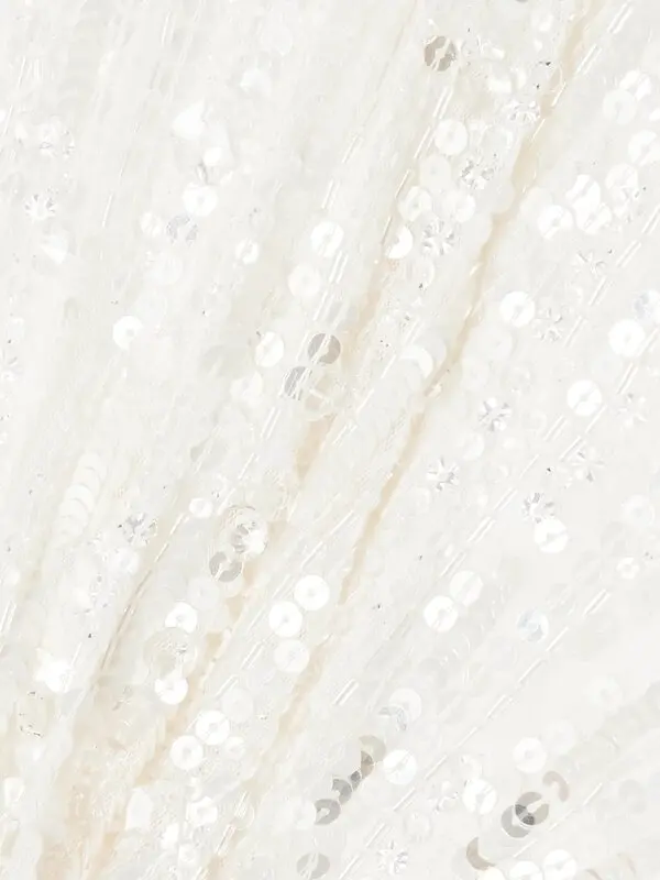 Jenny Packham Sequin Embellished Tulle Mini Dress