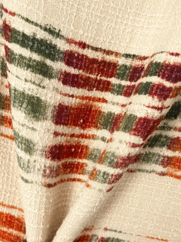 Loro Piana Striped Wool-bouclé Skirt