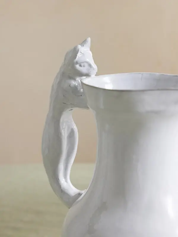 ASTIER DE VILLATTE Setsuko Cat Ceramic Pitcher