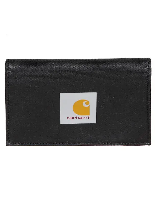 Carhartt Work In Progress Dean Wallet In Cotton Canvas - Black