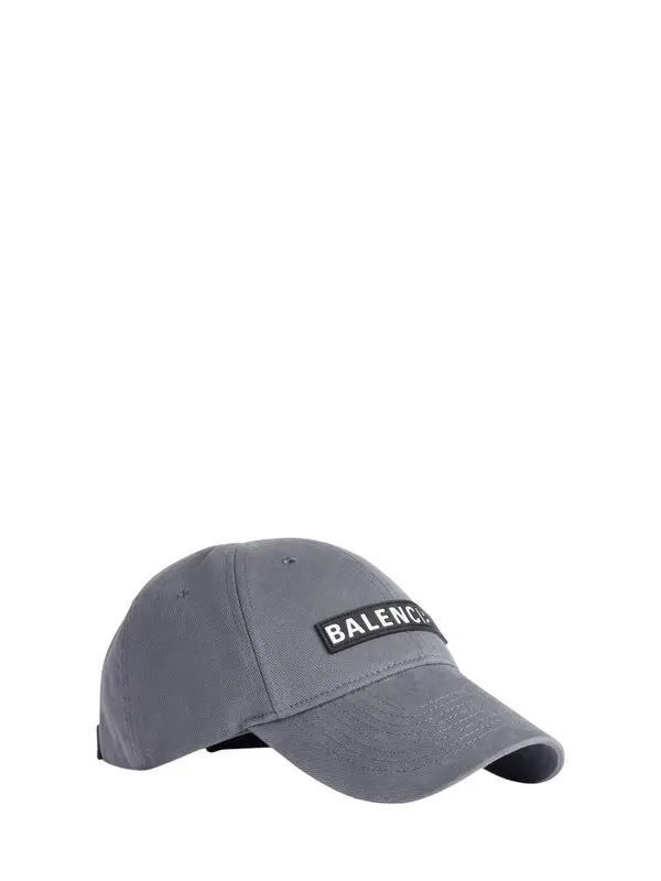 BALENCIAGA PATCH CAP CHARCOAL GRAY Men main image 3