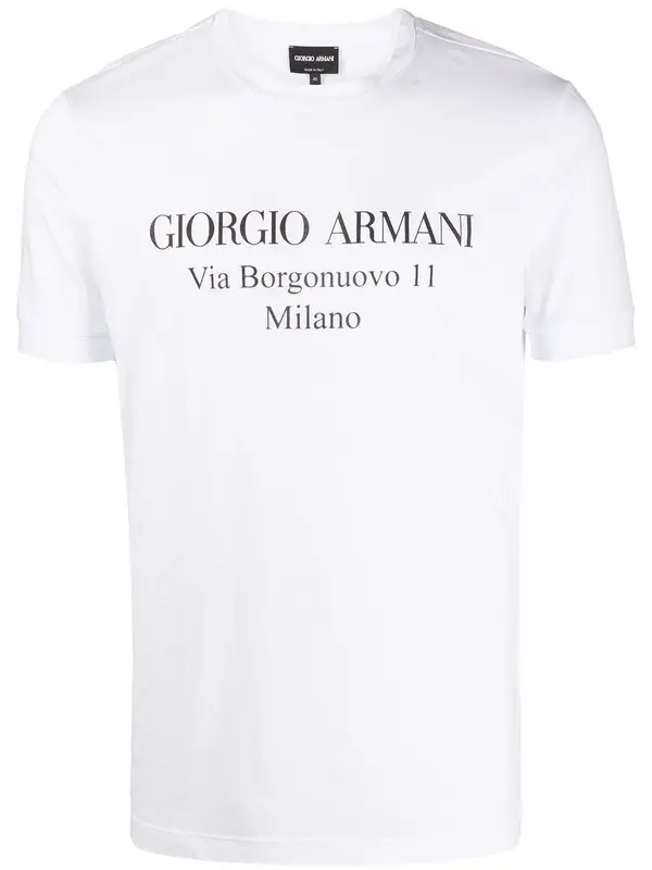 Giorgio Armani Cotton Logo T-shirt - White