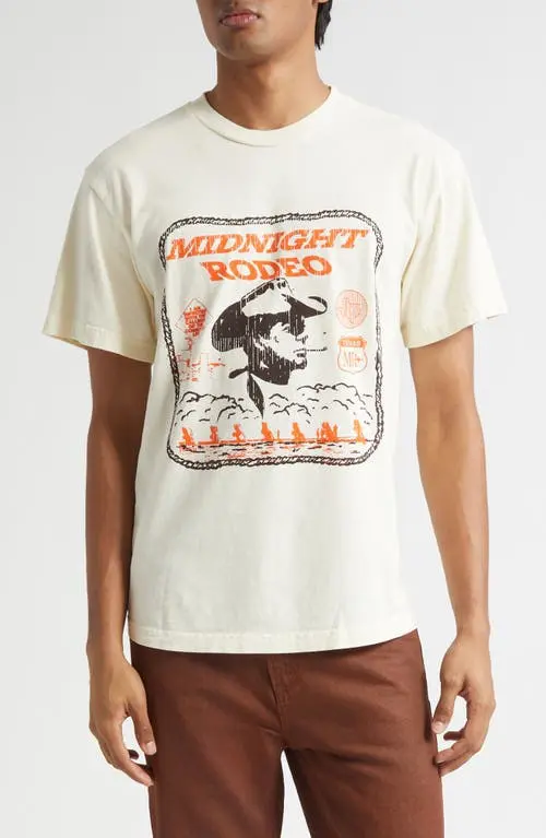 MIDNIGHT RODEO Western Graphic T-shirt - Cream