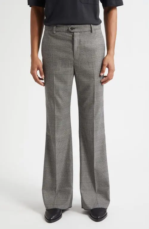 MIDNIGHT RODEO Essential Glen Plaid Tailored Flare Leg Trousers