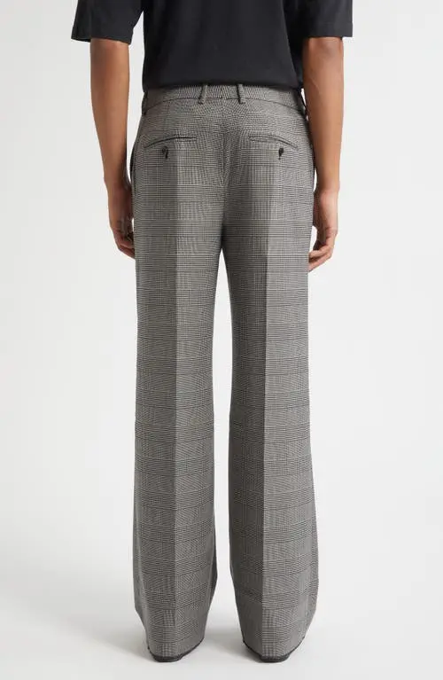 MIDNIGHT RODEO Essential Glen Plaid Tailored Flare Leg Trousers