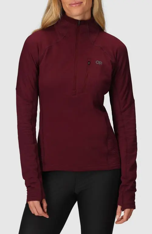 OUTDOOR RESEARCH Deviator Fleece Half Zip Pullover - Winterberry